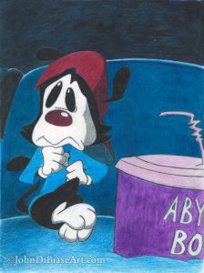 Wakko Warner Freehand Colored Pencil Drawing – The Artwork of John DiBiase