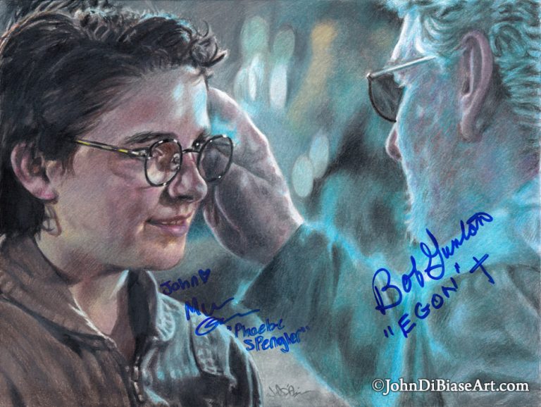 Phoebe and Egon Spengler’s Ghost Freehand Colored Pencil and Marker ...