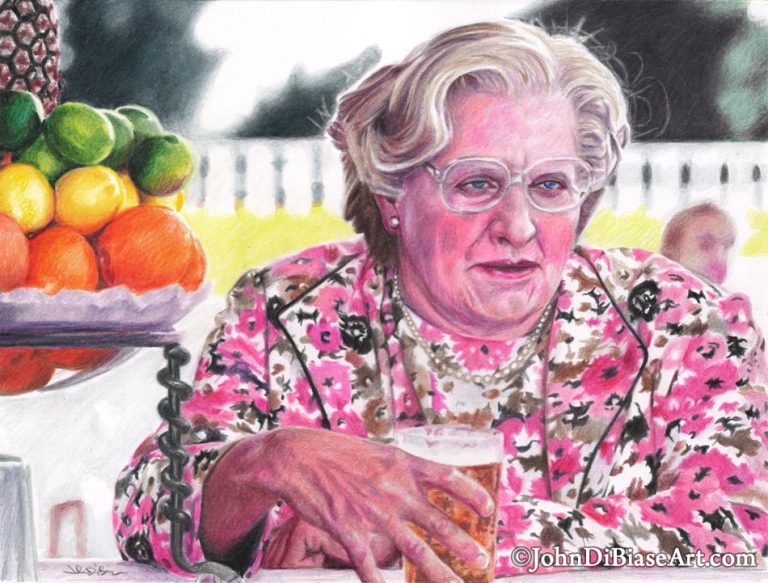 Mrs. Doubtfire Commissioned Freehand Colored Pencil Drawing – The ...