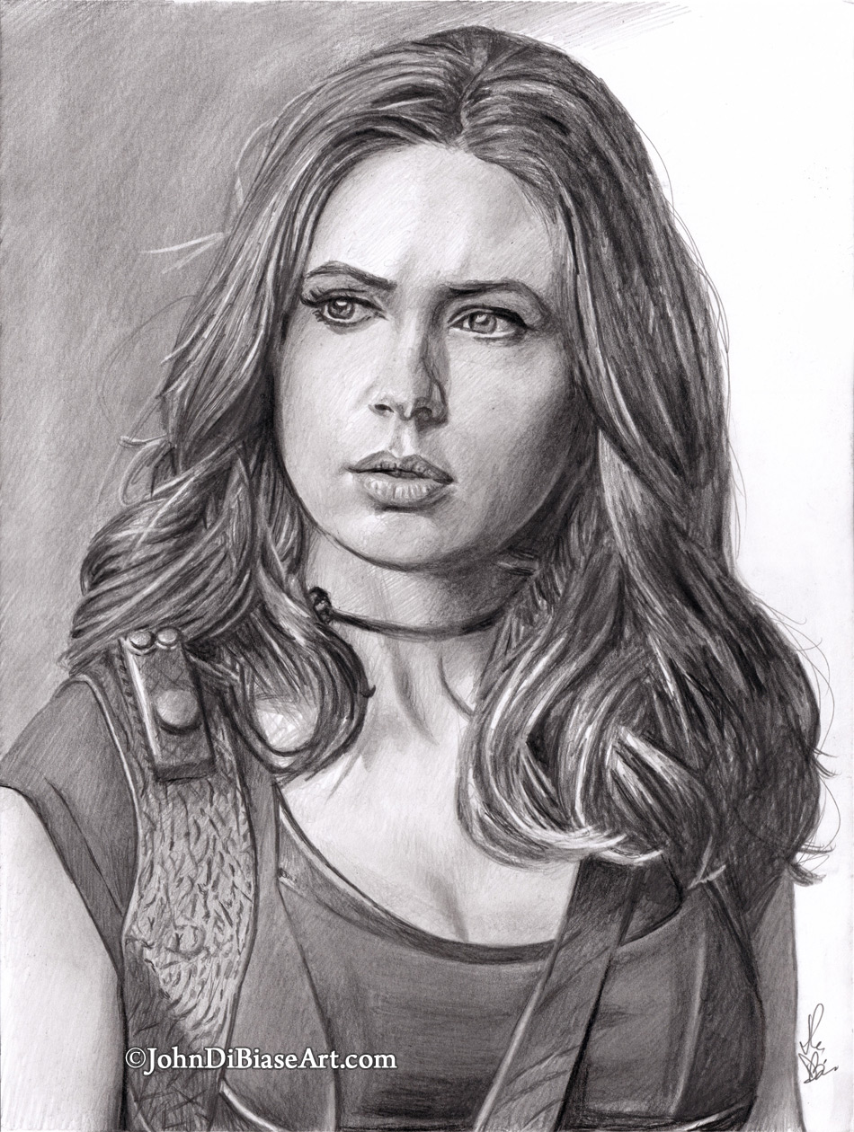 Karen Gillan as Ruby Roundhouse in Jumanji Freehand Graphite Drawing ...